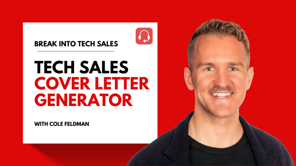 Tech Sales Cover Letter Generator - Break Into Tech Sales